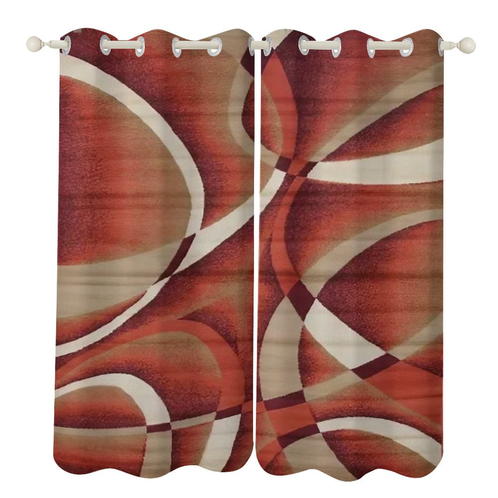 Modern Abstract Blackout Window Curtains for Bedroom Living Room ...
