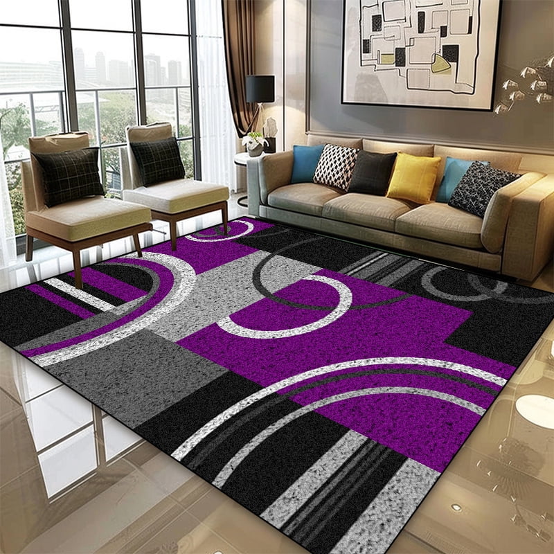 Modern Abstract Carpet Living Room ration Home Sofa Side Washable Large ...