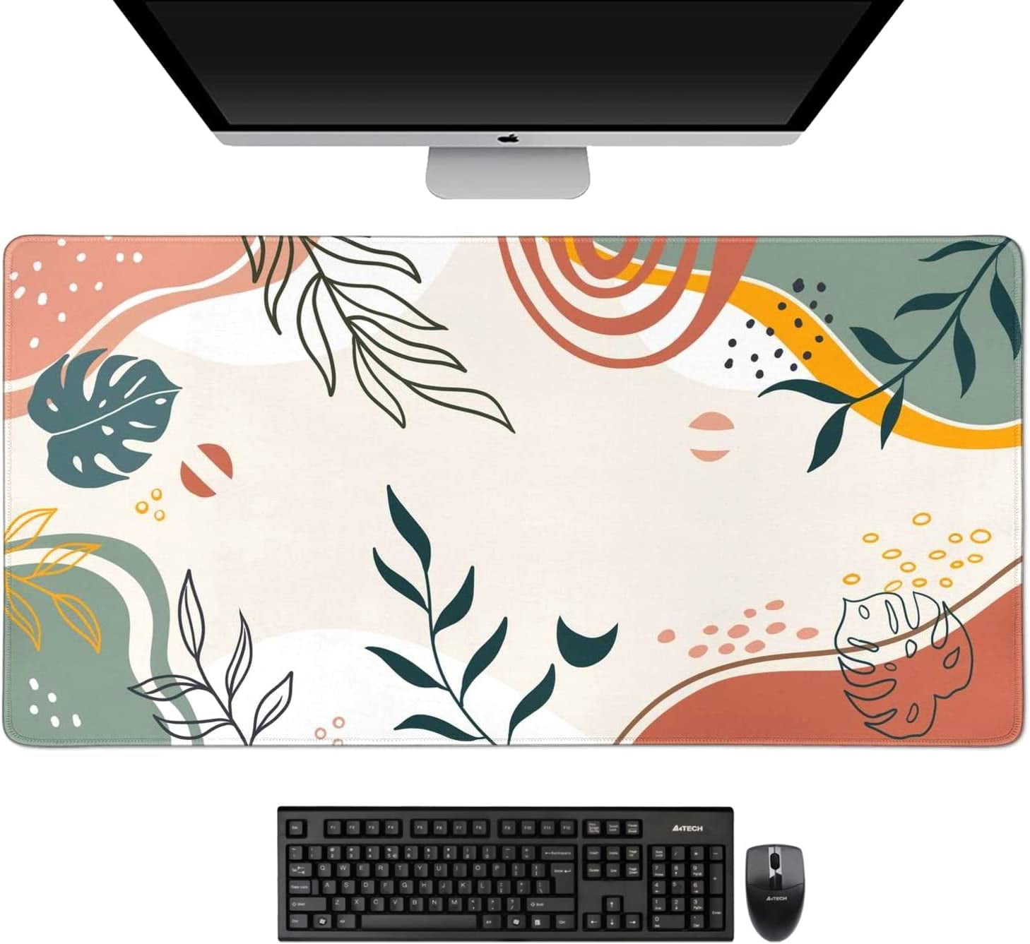 Modern Abstract Colorful Mouse Pad XL,XXL,Large Marble Mouse Pad,31.5 ...