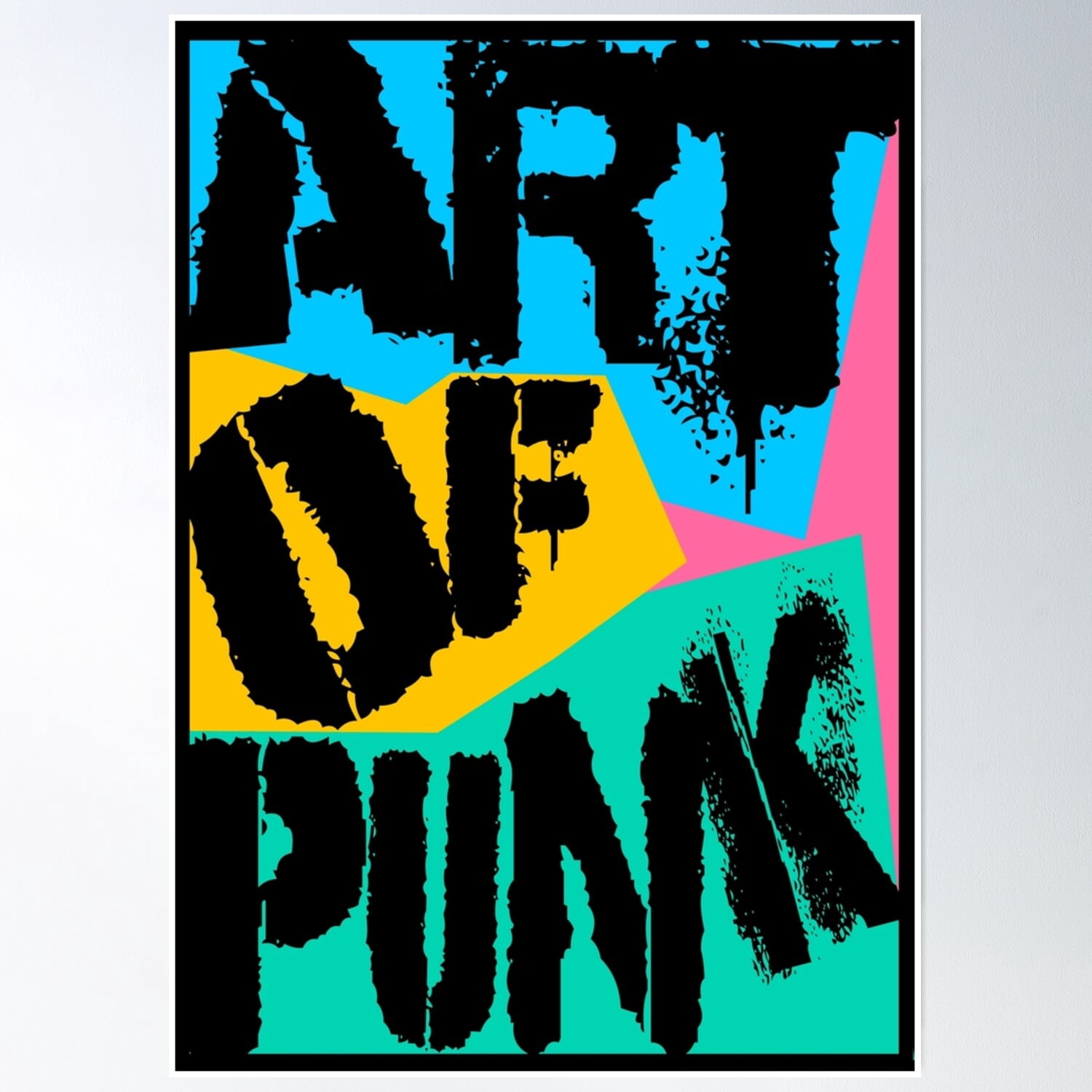 Modern Abstract Expressionism Art Of Punk - Vibrant Grunge Punk ...