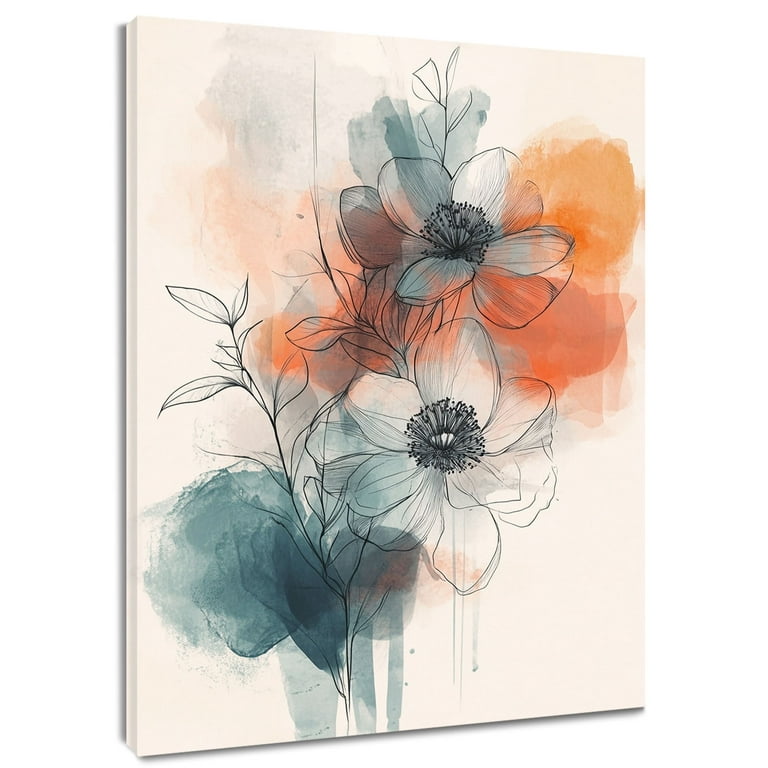 simple abstract flower design