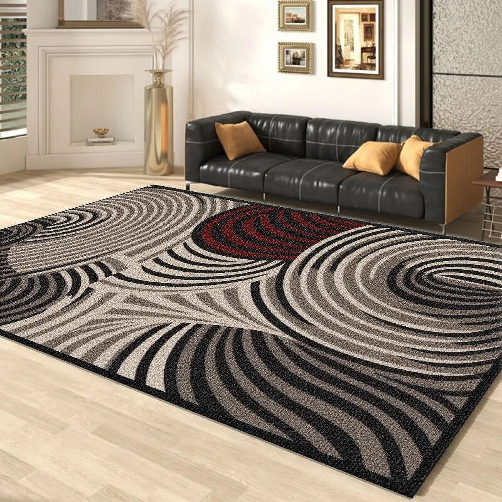 Modern Abstract Living Room Carpet Light Luxury Home Bedroom Decor Rug ...