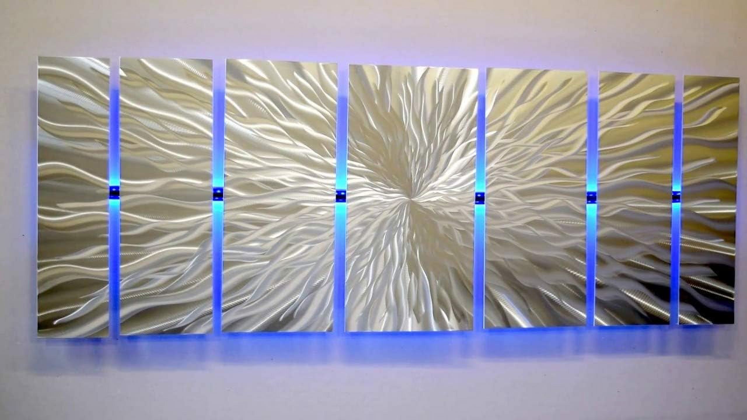 Modern Abstract Metal Wall Art Large Metal Art Panels "Cosmic Energy ...