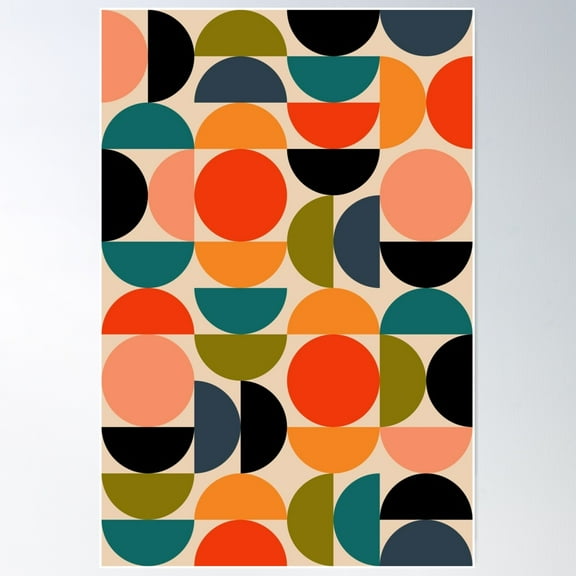 Abstract Flowing Navy Line Art Print, Modern Minimalist Design, Mid ...