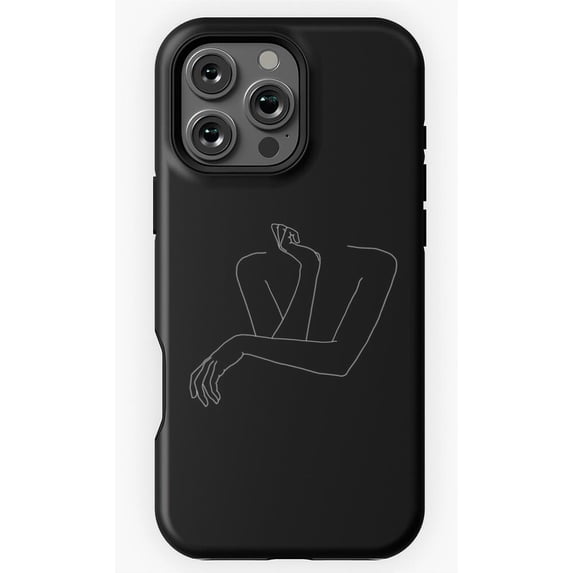 Modern Abstract Minimal Line Drawing Woman iPhone 11 12 13 14 15 16 17 ...