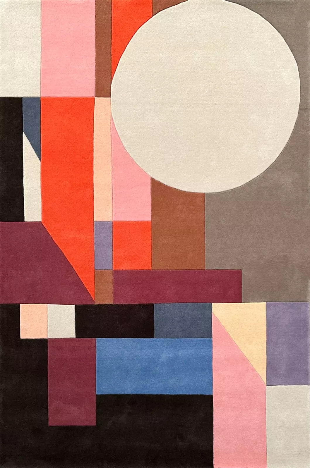 Modern Abstract Minimalist Colorful Designer Woolen Tuft Area Rug ...