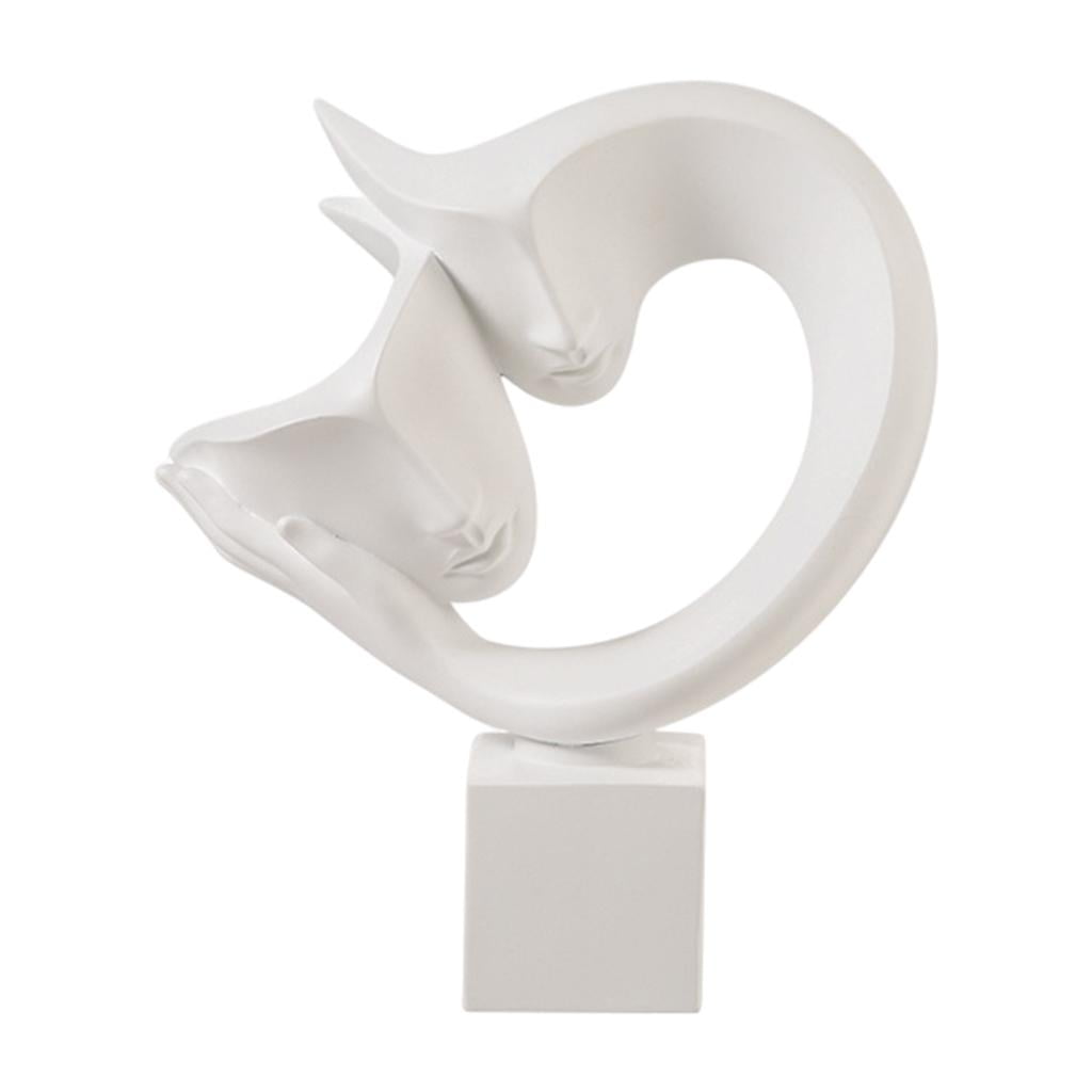 Modern Abstract Statues Crafts Couple Art Character Figurines Sculpture ...
