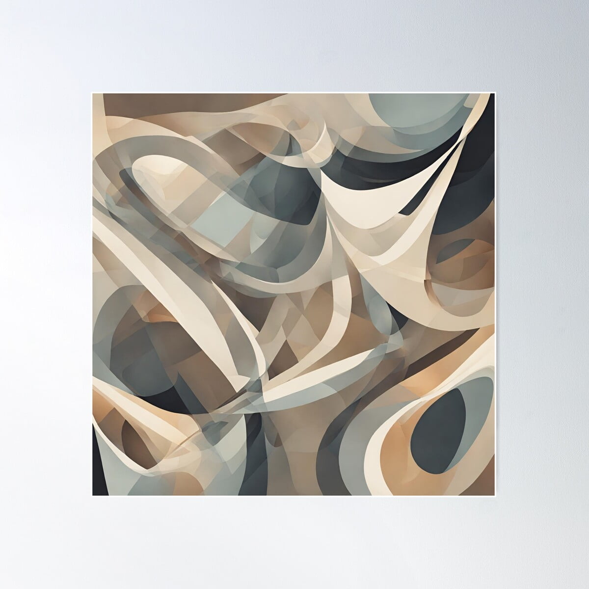 Modern Abstract Tree Poster Wall Art, Modern Wall Decor For Living Room ...