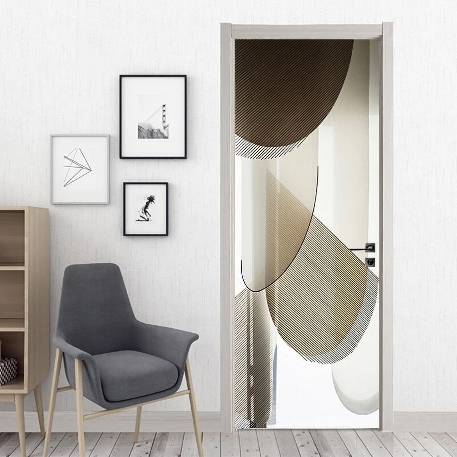 Modern Abstract ration Stickers Vinyl Waterproof Removable Corridor Art ...