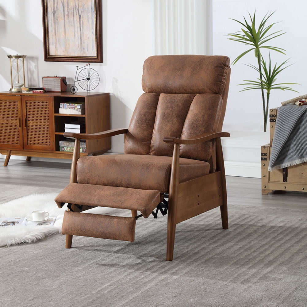 Modern Accent Arm Chair, Comfy Recliner Chair with Thick Backrest and ...