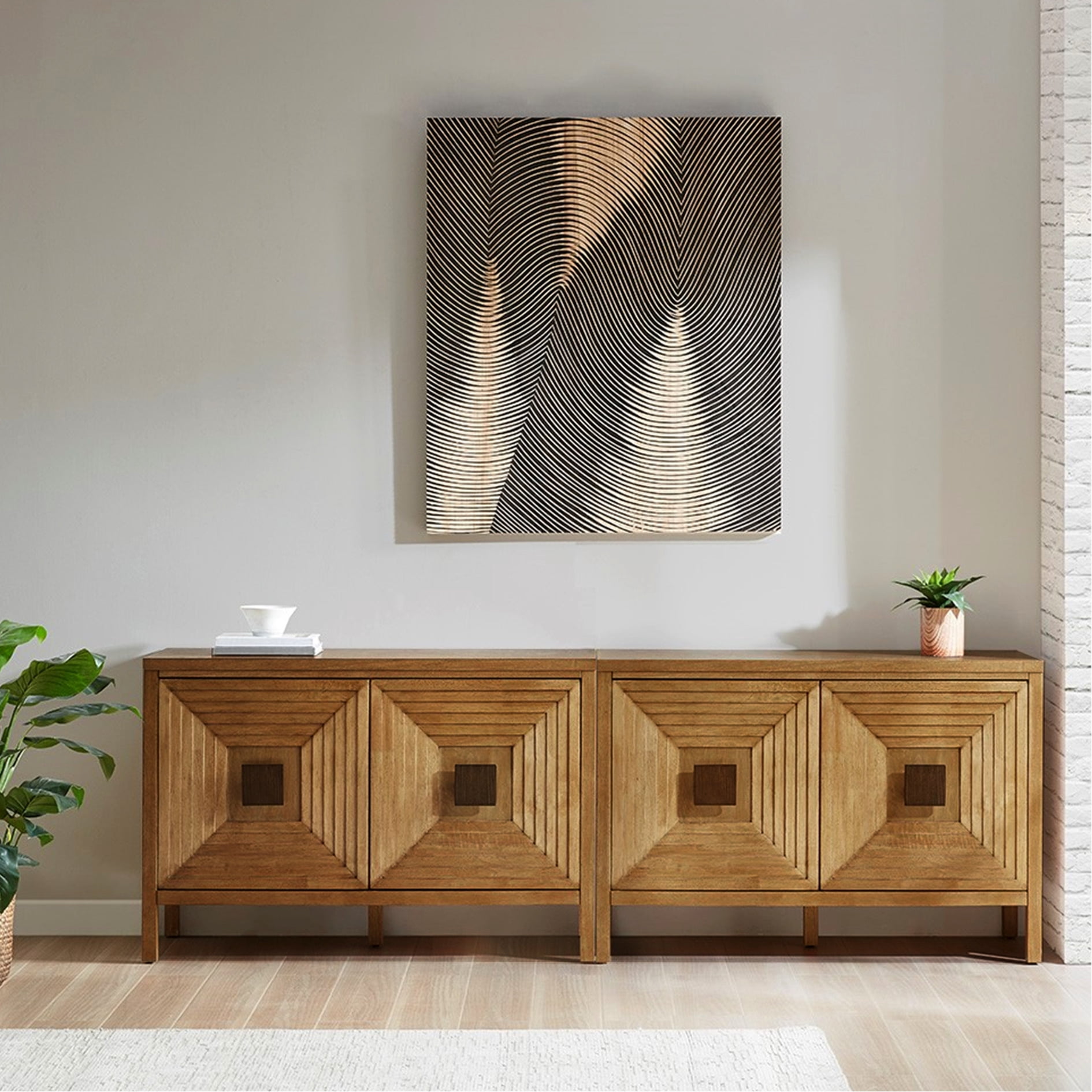 Modern Accent Cabinet With Adjustable Shelves - Contemporary Storage ...