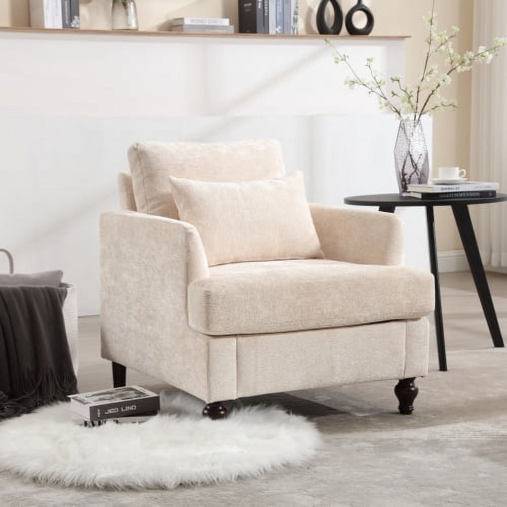 Modern Accent Chair Lounge Chair for Living Room,Tufted Club Chair, Mid ...
