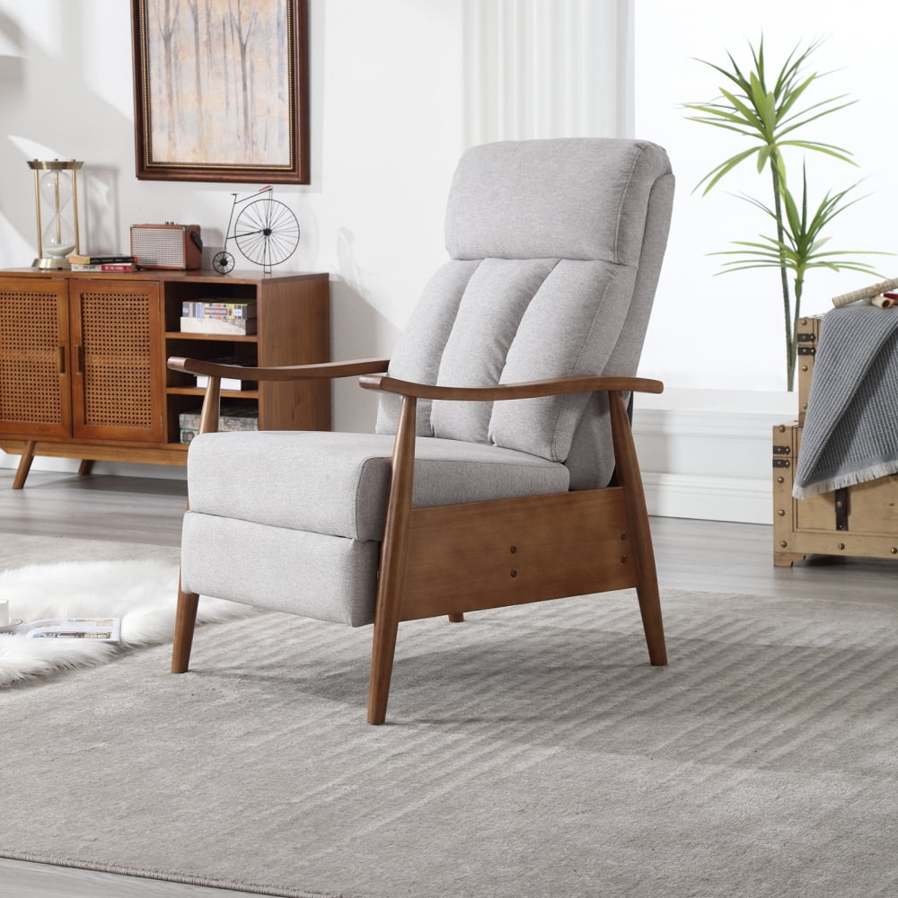 Modern Accent Chair, Lounge Chair with Thick Seat Cushion and Backrest ...