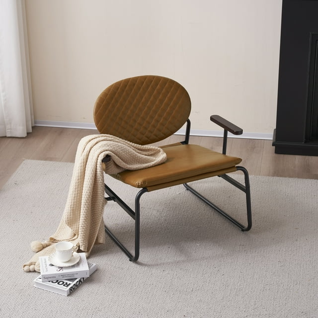 Modern Accent Chair,Upholstered Comfy Lounge Chair Reading Chair with ...