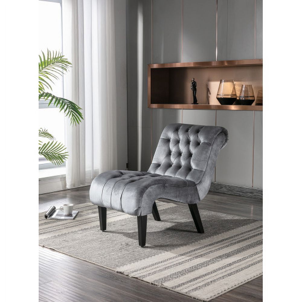 Modern Accent Chairs, Leisure Barrel Chair, Upholstered Button Tufted ...