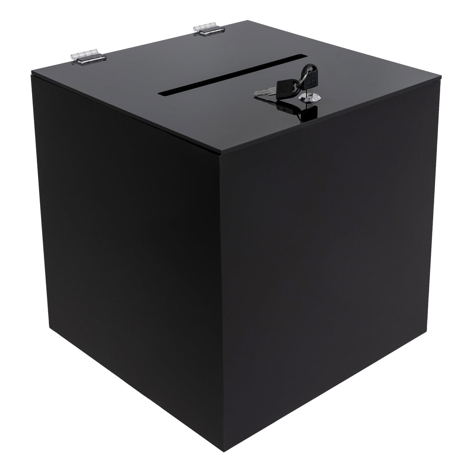 Modern Acrylic Donation Box Square Suggestion Box with Lock Ballot Box ...