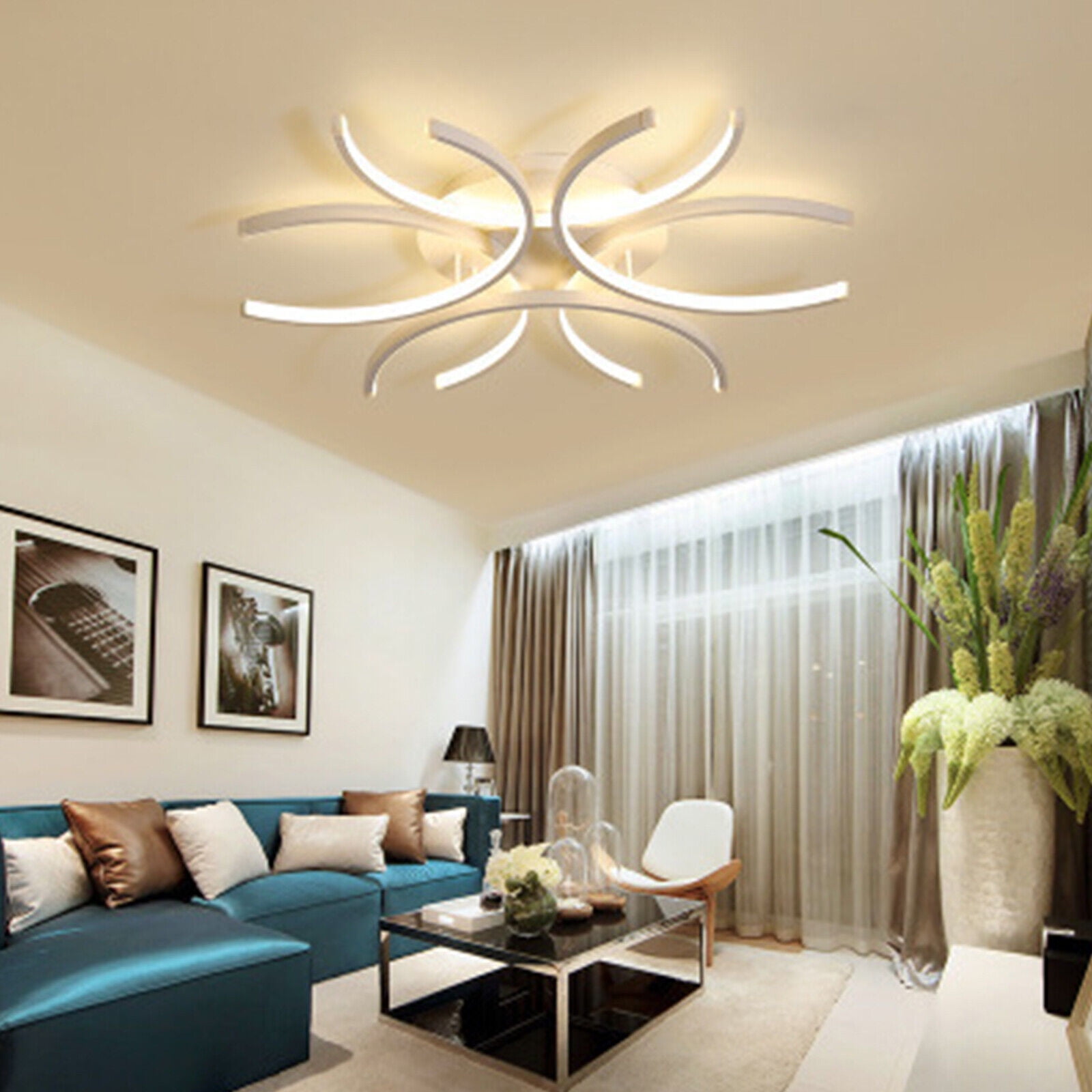 Modern Acrylic LED Lighting Chandelier Pendant Light Ceiling Fixture ...