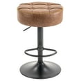 Modern Adjustable Height 360° Swivel Circular Bar Stools - Comfortable ...