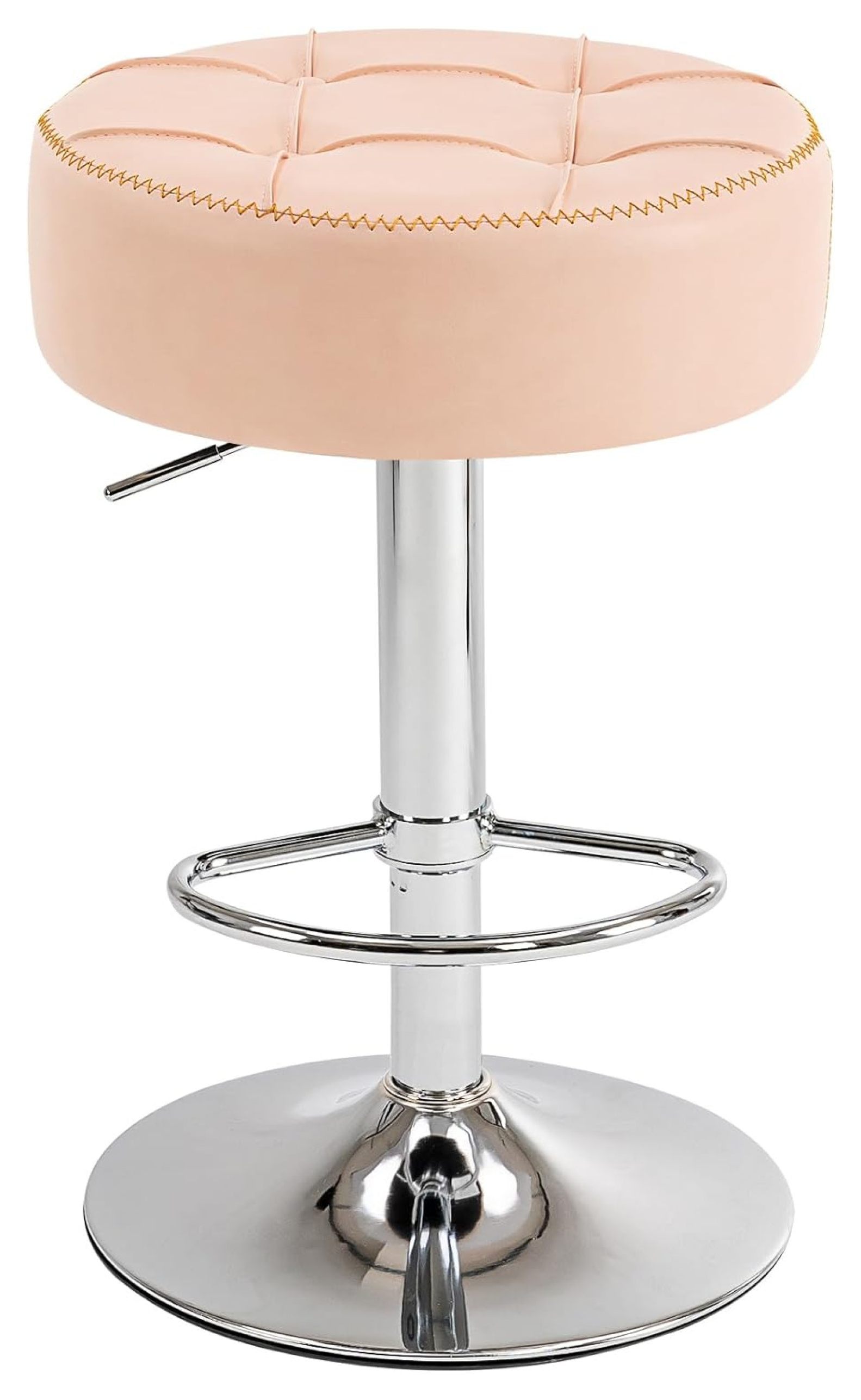 Modern Adjustable Height 360° Swivel Circular Bar Stools - Comfortable ...