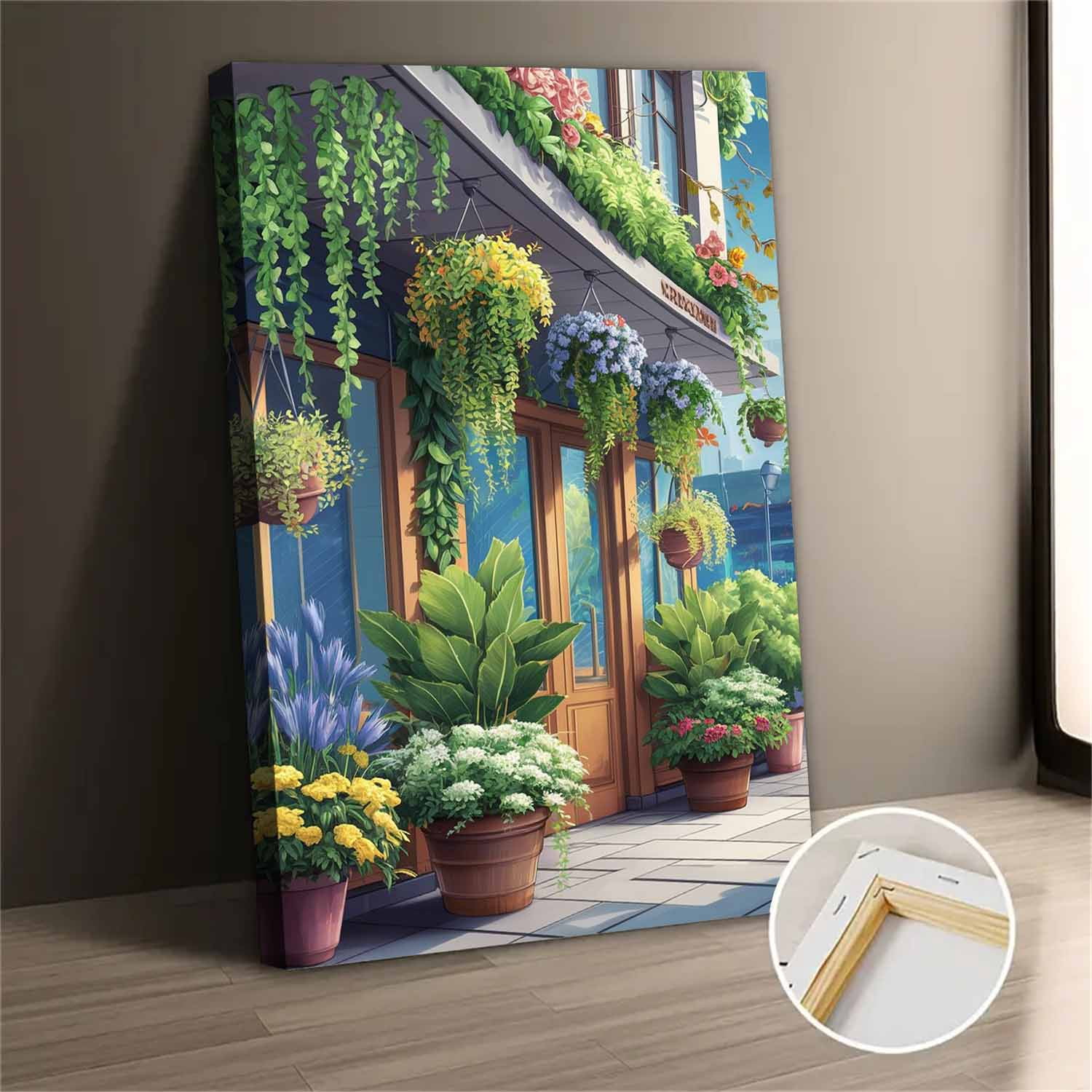 Modern Aesthetic Hanging Plants Canvas Wall Art - Walmart.com