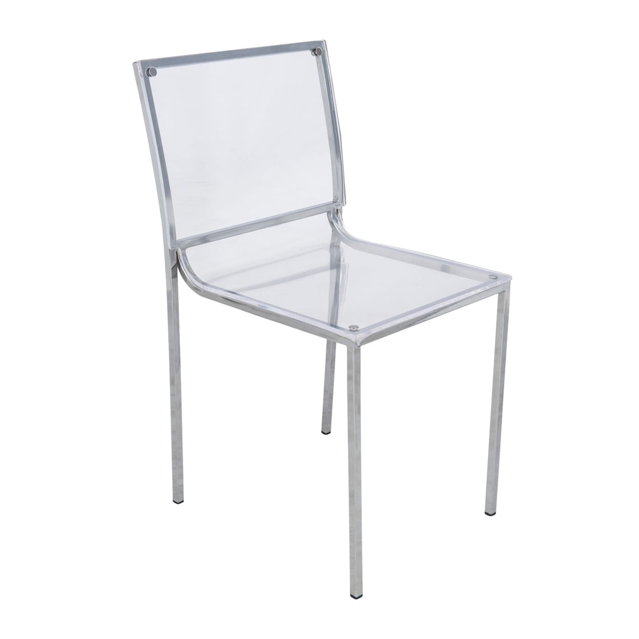 Modern Almeda Acrylic Dining Chair - Clear - Walmart.com