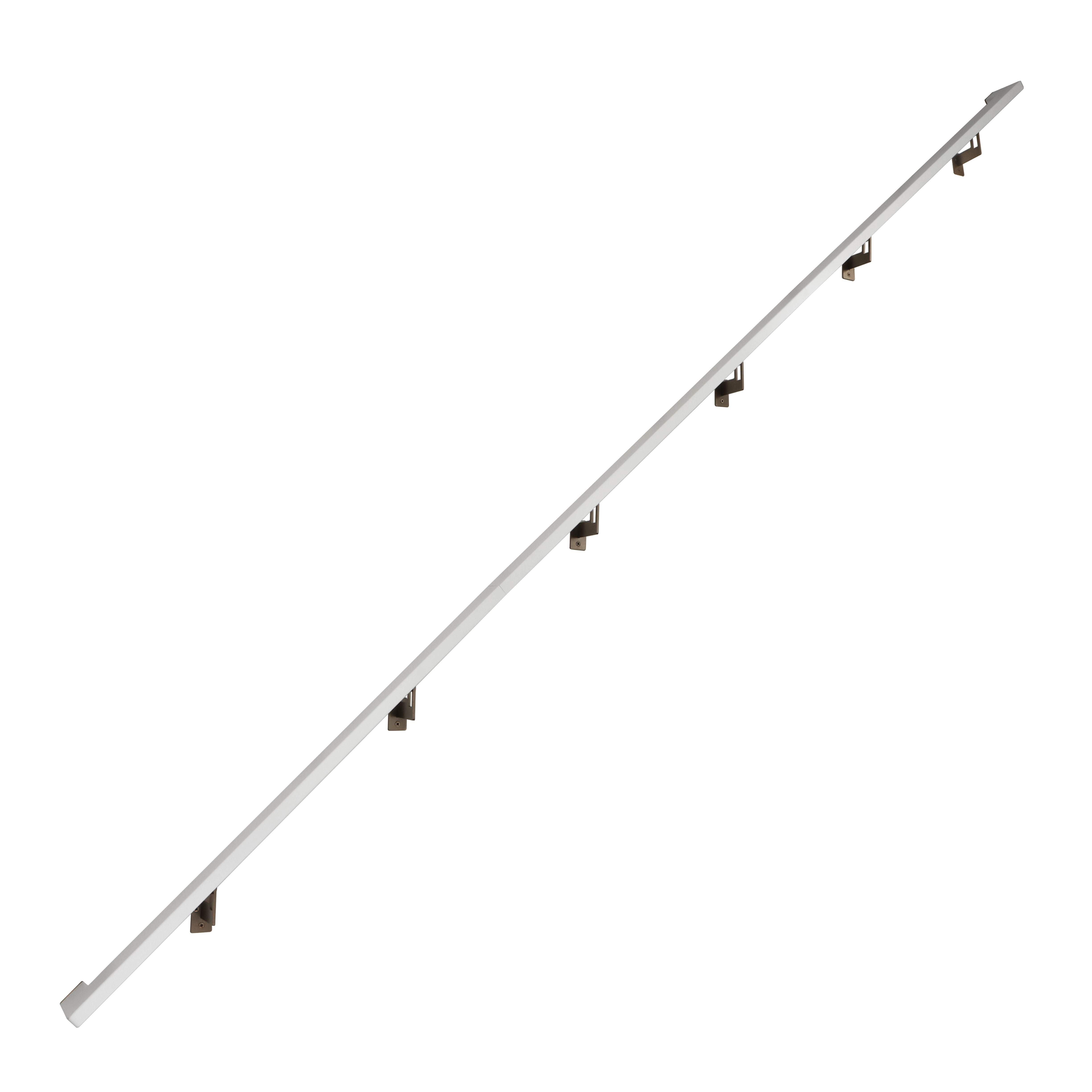 Modern Aluminum Handrail Grab Bar Kit, Adjustable Steel Brackets ...