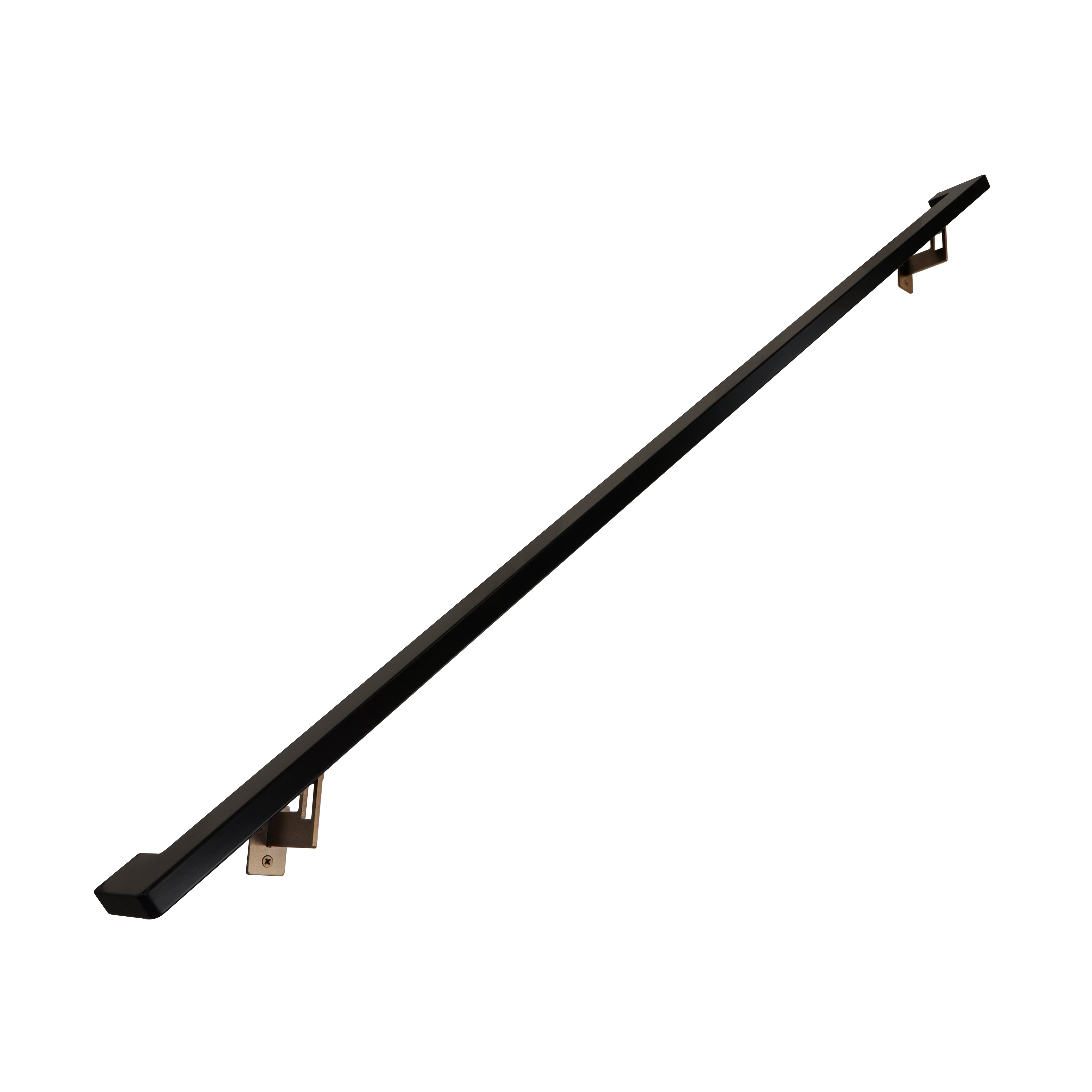 Modern Aluminum Handrail Grab Bar Kit, Adjustable Steel Brackets ...