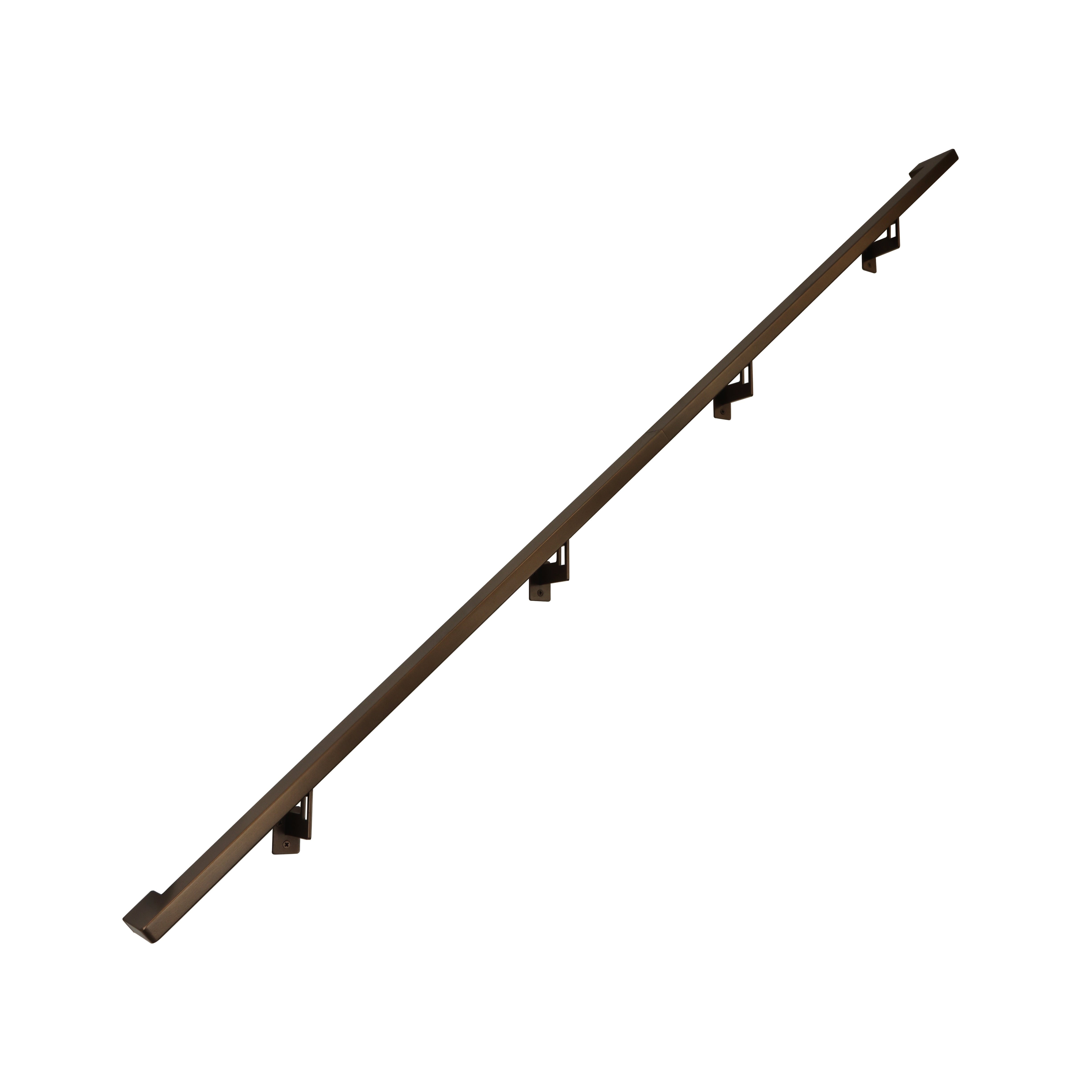 Modern Aluminum Handrail Grab Bar Kit, Adjustable Steel Brackets ...
