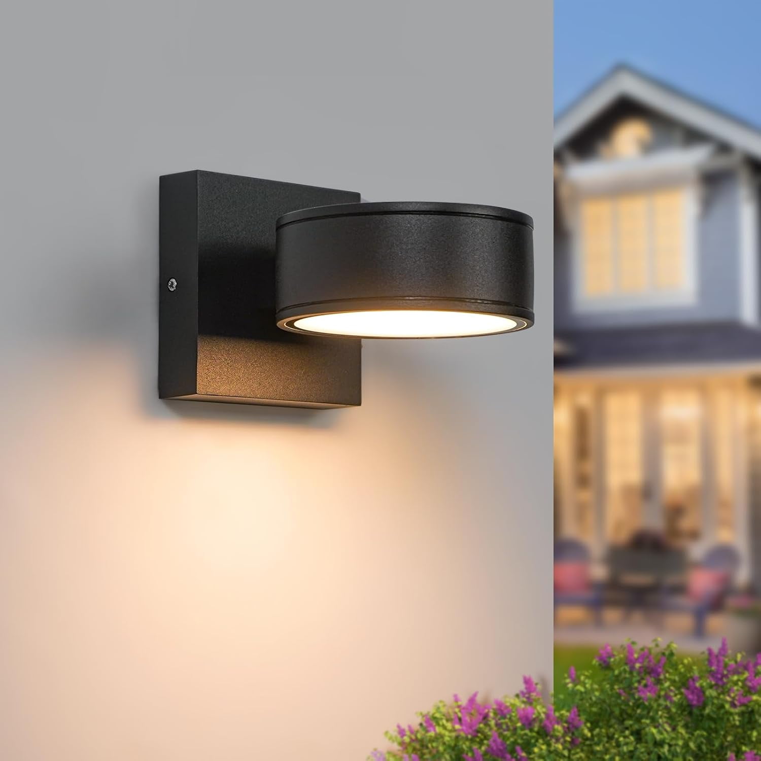 Modern Aluminum Porch Sconce Lights - LED Exterior Wall Sconce ...