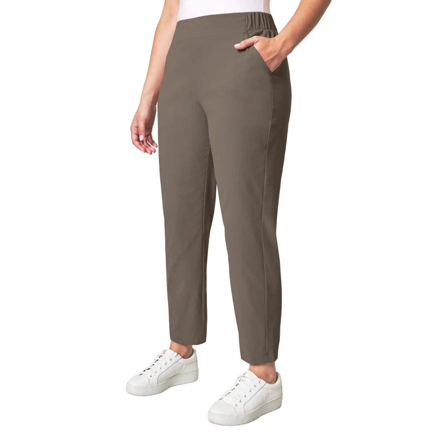 Modern Ambition Ladies High Rise Stretch Travel Pants 1811762 - Walmart.com
