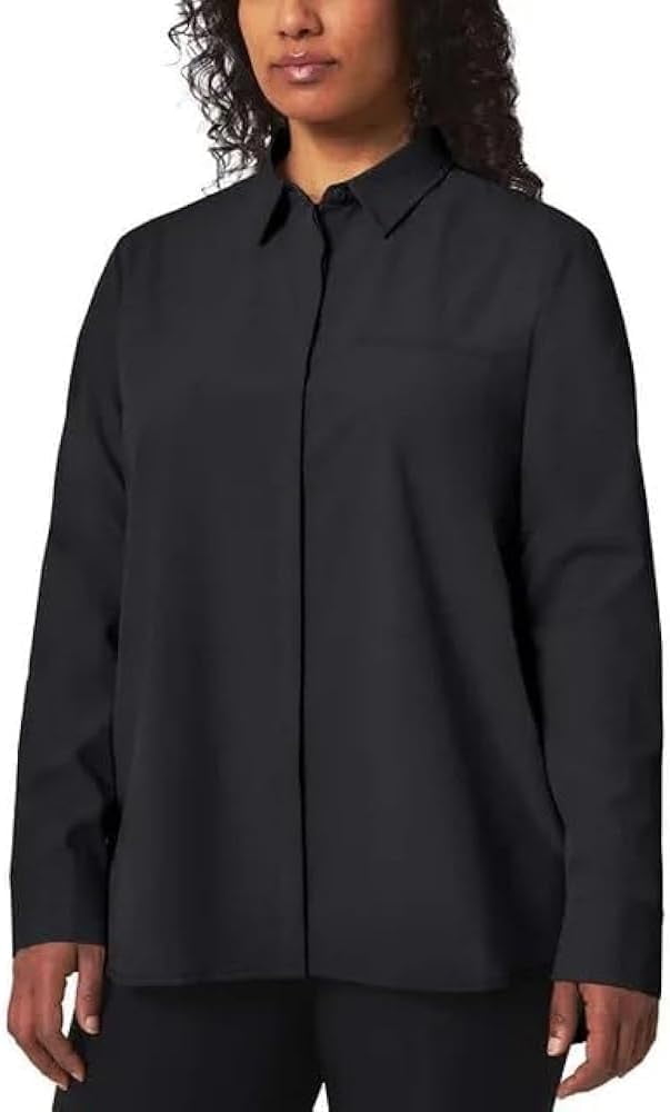 Modern Ambition Women's Delightfully Technical Travel Shirt, Black, M ...