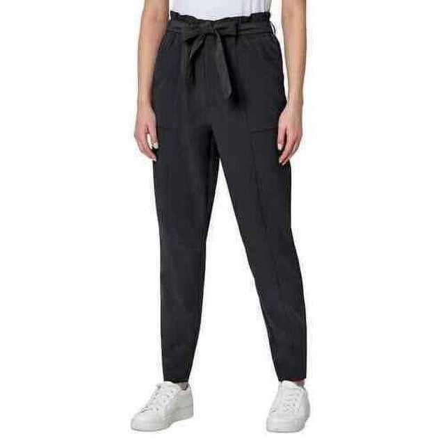 Modern Ambition Womens Size XL Tie-Front Pant, Black, Recycled ...