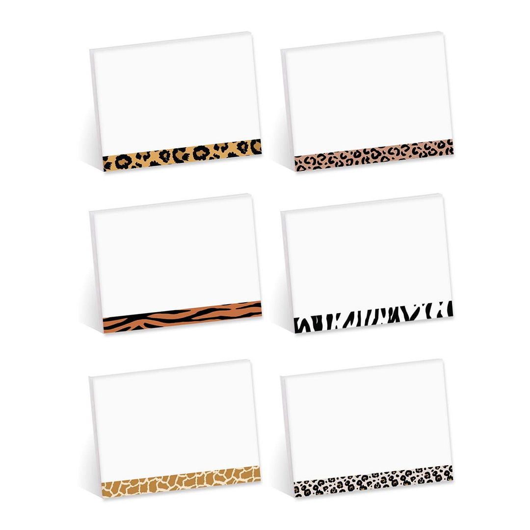 Modern Animal Print Sticky Notes / 4" x 3" Repositionable Sticky Note ...