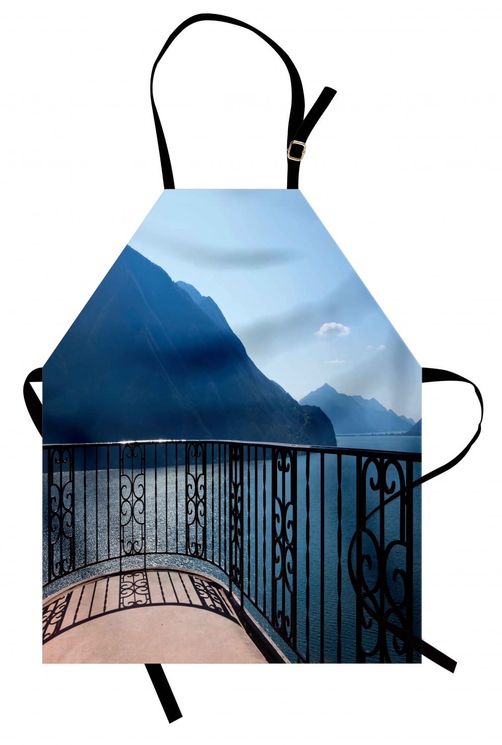 Modern Apron Mediterranean Italian Design Island Mountain View with ...