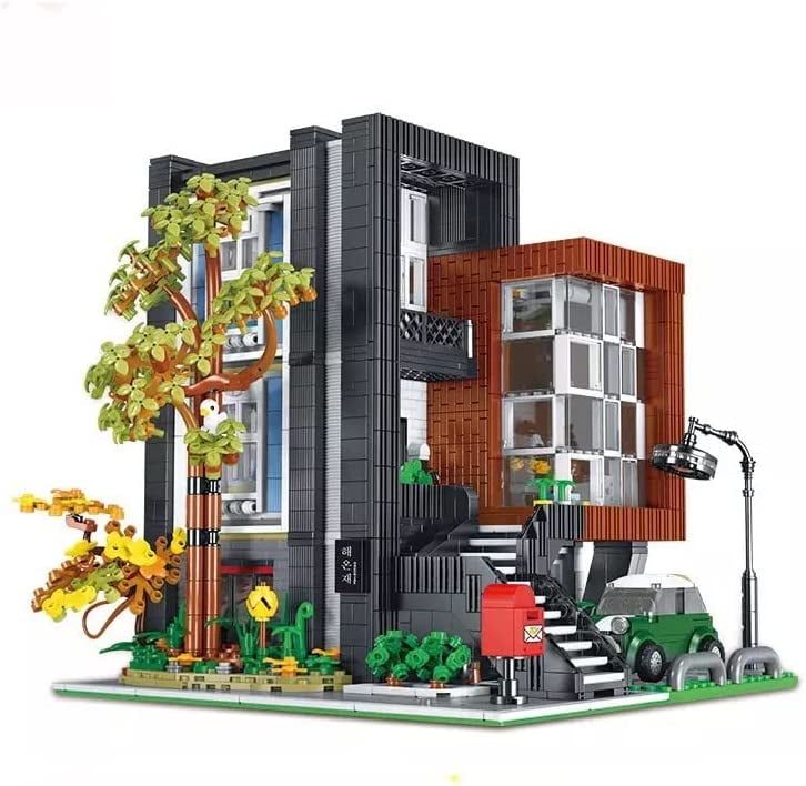 Modern Architecture City Street View Modular City Building Blocks Set ...