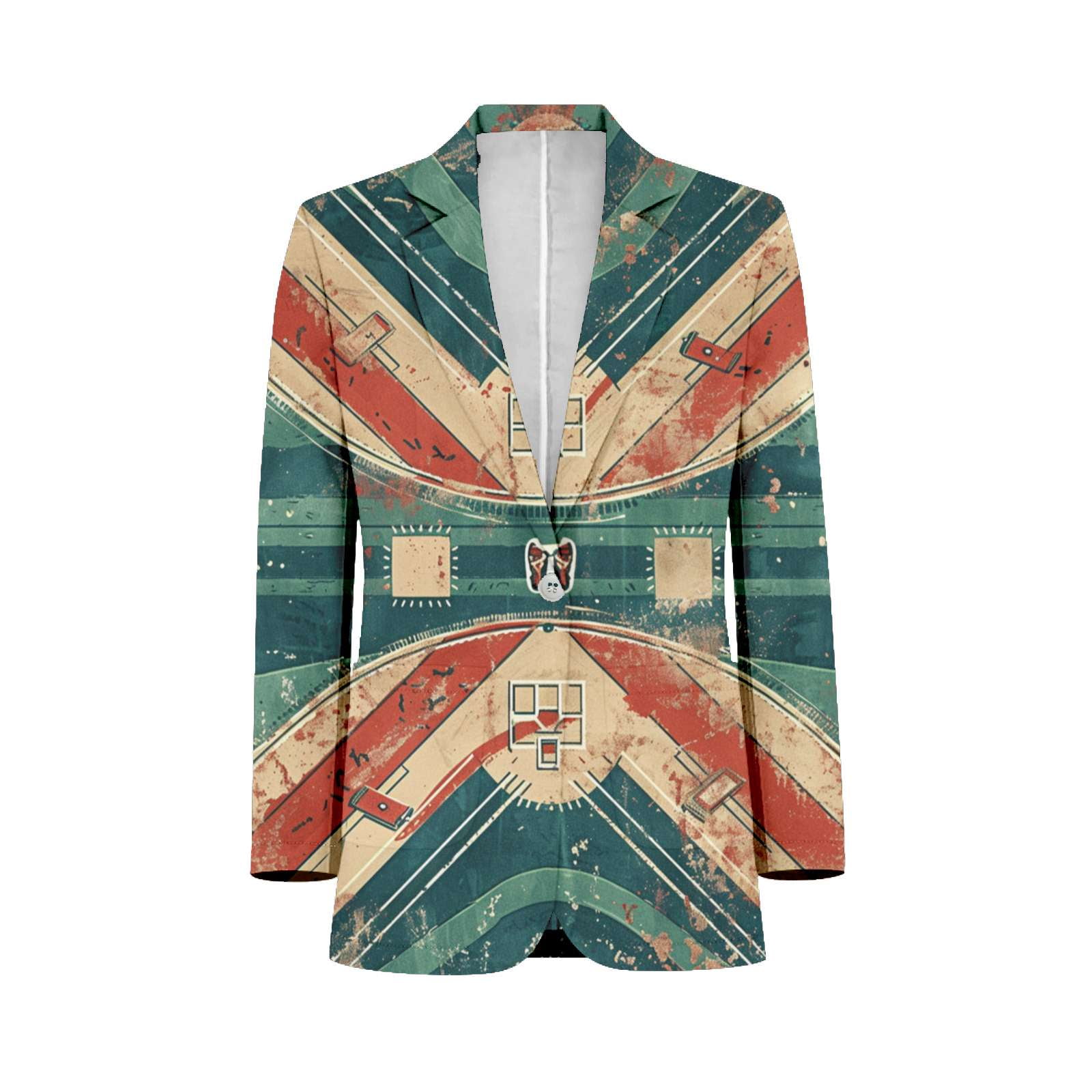 Modern Art Abstract Baseball Field Customized Men's Suits full man ...
