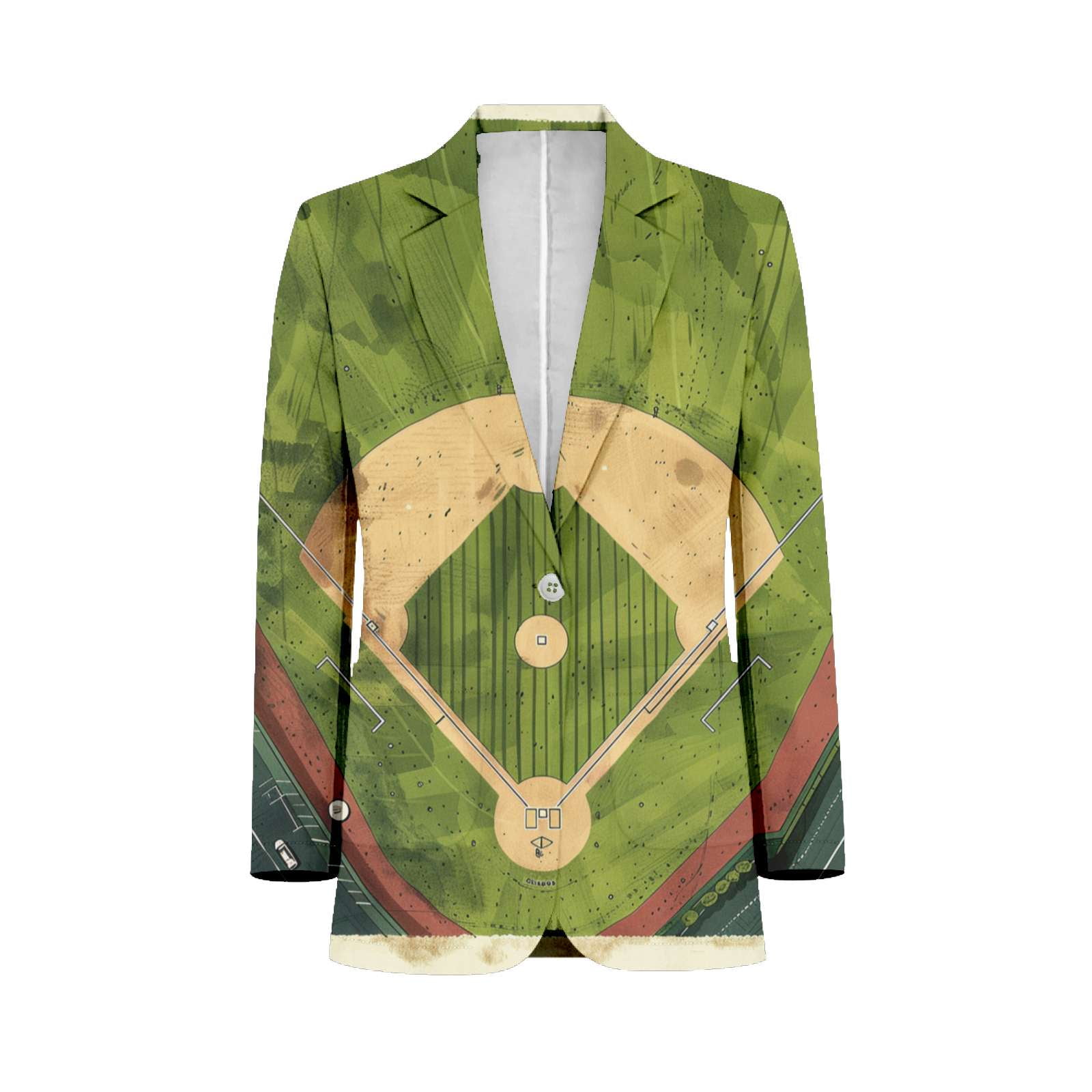 Modern Art Abstract Baseball Field Customized Men's Suits full man ...