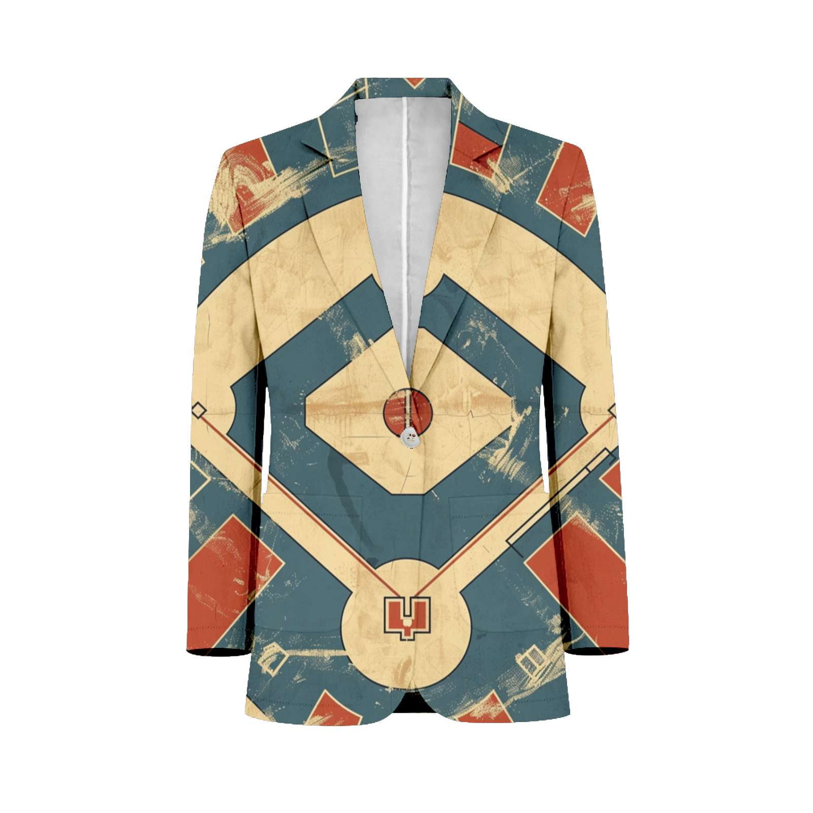 Modern Art Abstract Baseball Field Customized Men's Suits full man ...
