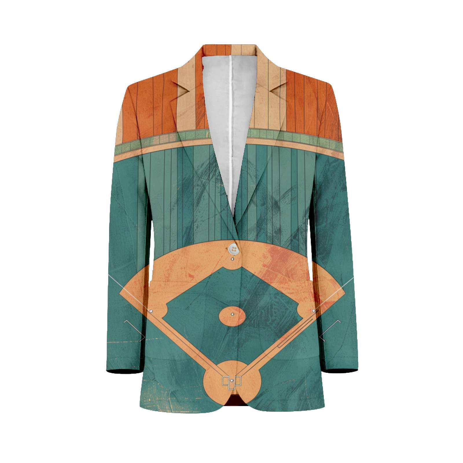 Modern Art Abstract Baseball Field Customized Men's Suits full man ...