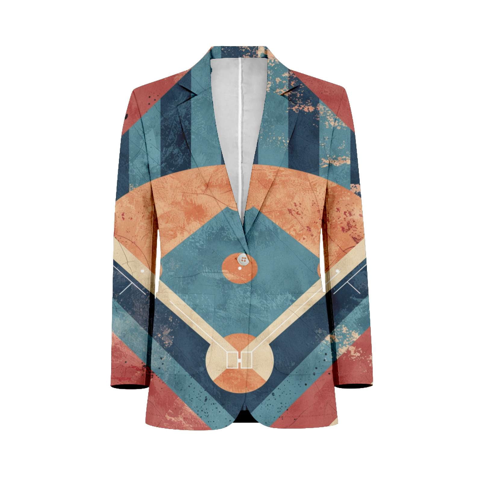 Modern Art Abstract Baseball Field Customized Men's Suits full man ...