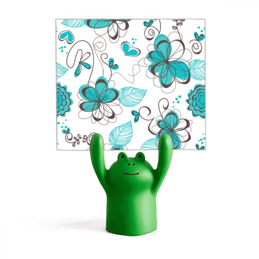 Modern Art Aquamarine Flowers s Memo Holder Cartoon Animal Frog Stand ...
