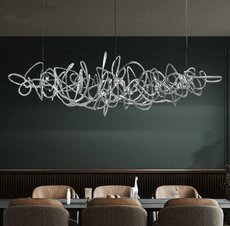 Modern Art Deco Chandelier Handcrafted Ball of Yarn Pendant Light ...