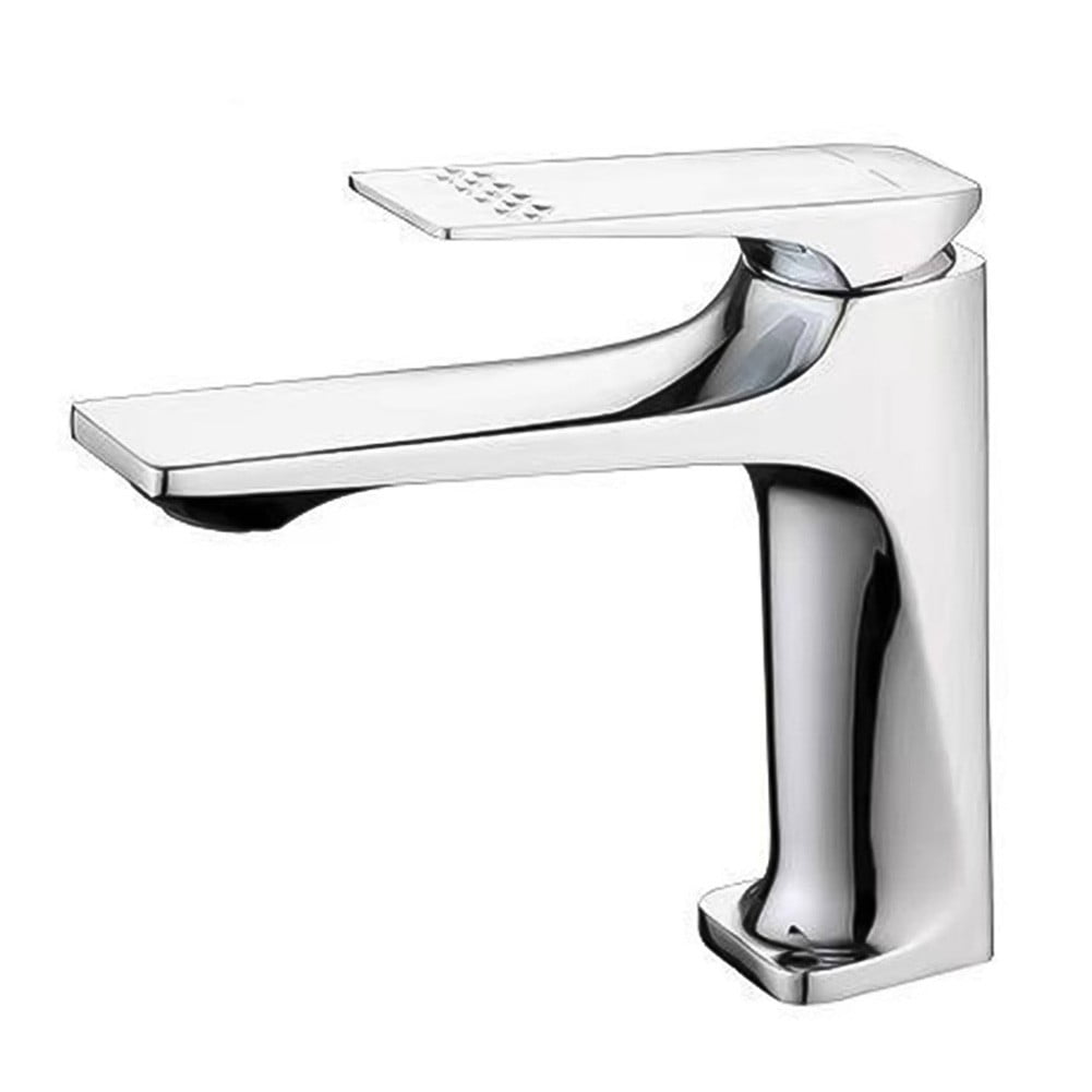 Modern Art Square Tap Bathroom Sink Hot Cold Mixer Tap Brass Vanity ...