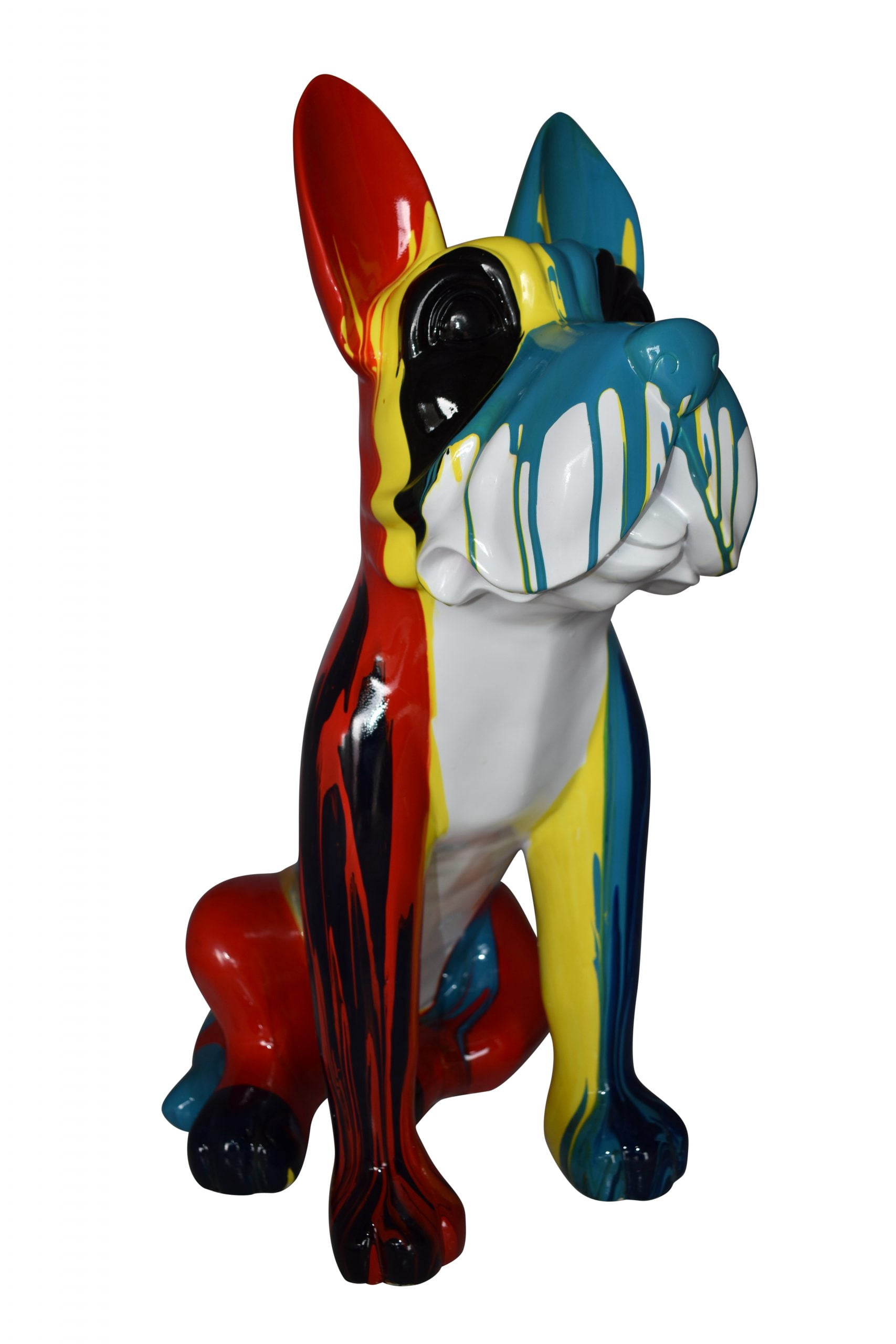 Modern Art of a Graffiti Great Dane Dog Made of Resin Size: 20" x 11" x ...