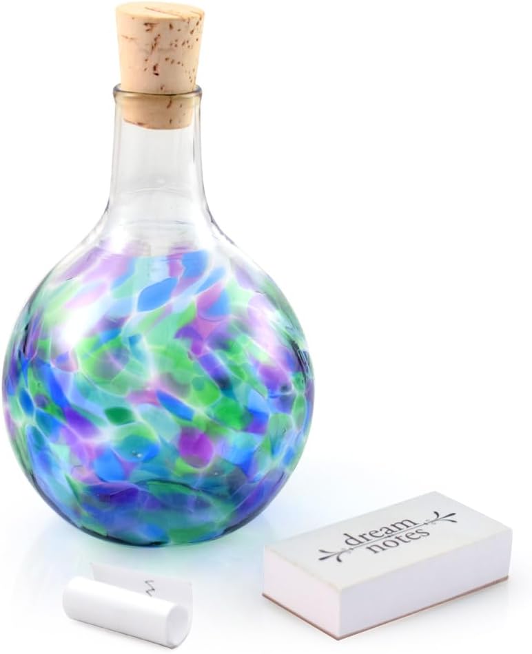 Modern Artisans Sweet Dream Wish Bottle, American Made Hand-Blown Glass ...