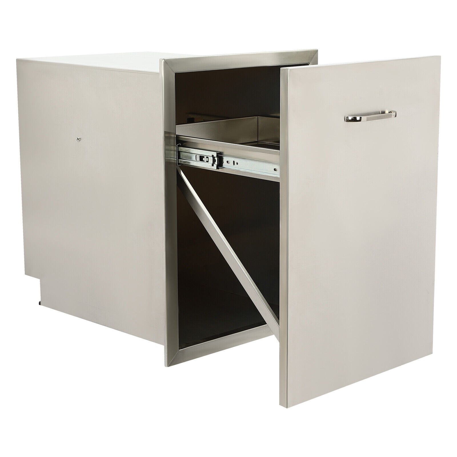 Modern BBQ Stainless Steel Roll Out Trash Drawer for Outdoor Kitchen ...