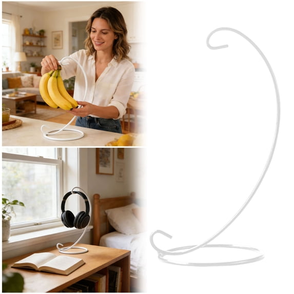 Modern Banana Hanger-Fruit Hanger Tree Stand with Stainless Steel Hook ...
