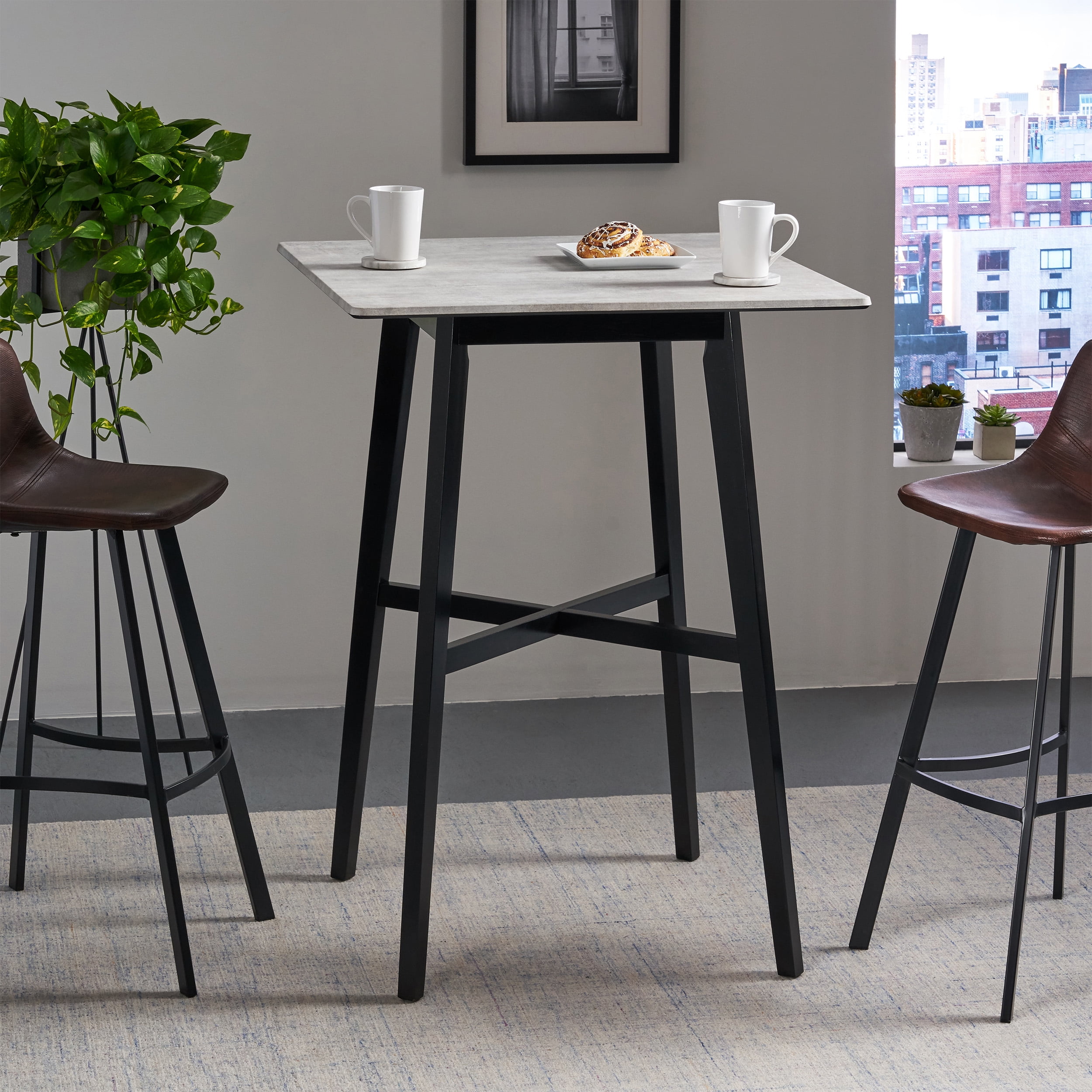 Modern Bar Height 42 Dining Table Rubberwood Legs And Laminate Table modern-bar-height-42-dining-table-rubberwood-legs-and-laminate-table