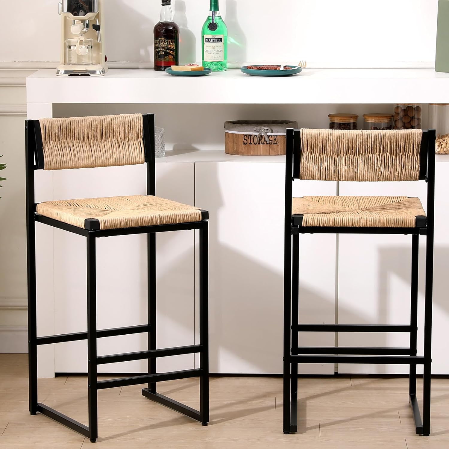 Modern Bar Stools Counter Height Bar Stools 25" for Kitchen Island ...