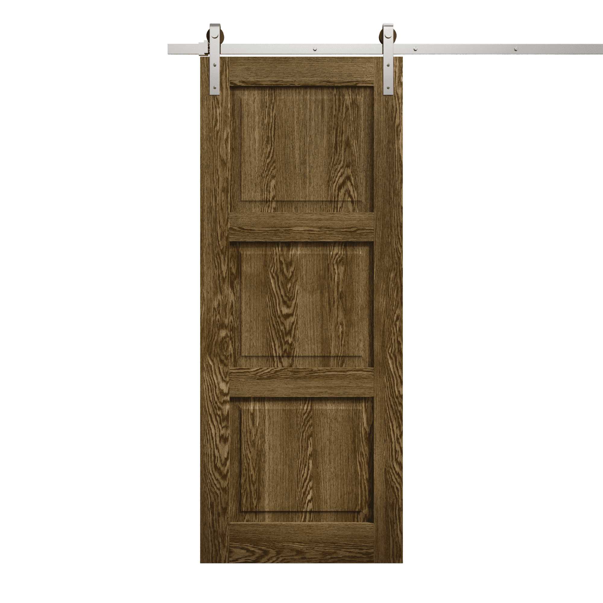 Modern Barn Door 28 x 84 inches | Ego 5010 Marble Oak | 6.6FT Silver ...